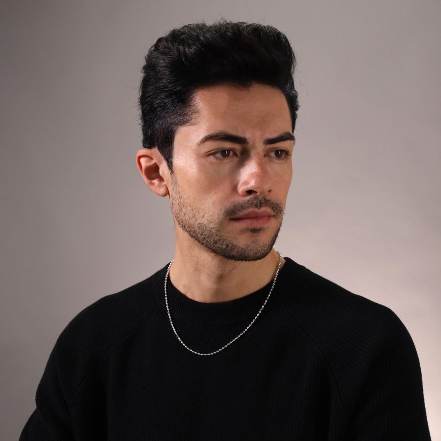 Sterling Silver 3mm Ball Bead Chain Necklace | Lengths 18" to 30" Inches