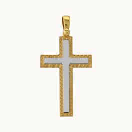 Gold Plated on Sterling Silver Cross Pendant