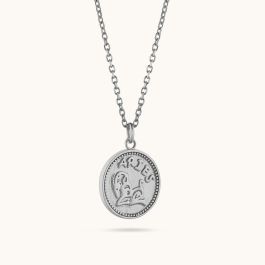 Sterling Silver Aries Zodiac Necklace | The Chain Hut