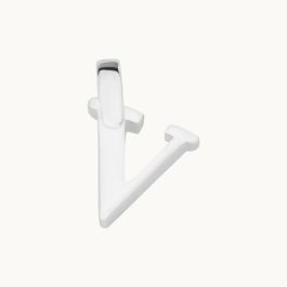 Sterling Silver 3D Alphabet Initial Letter Pendant - V