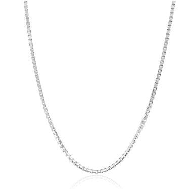 Box Chain, Sterling Silver Box Link Chain Necklace – TheChainHut