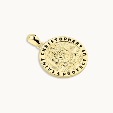 St Christopher Pendants | St Christopher Silver/Gold Plated Pendants ...